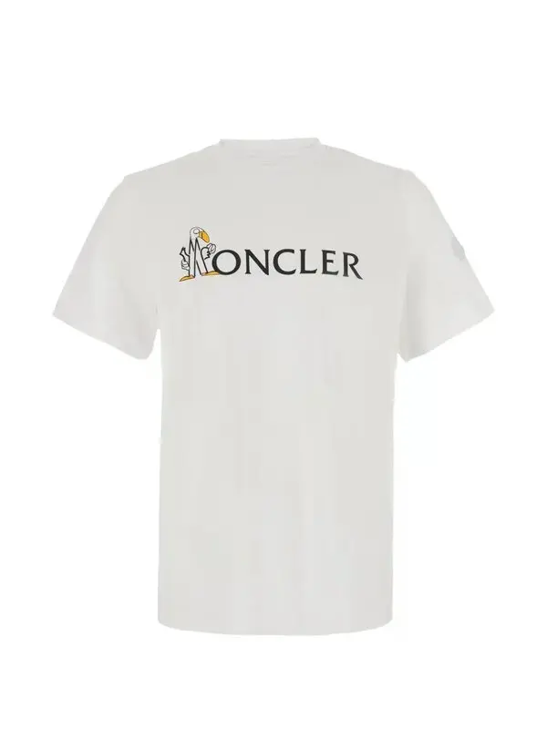 Moncler Logo-print T-shirt - Neutrals