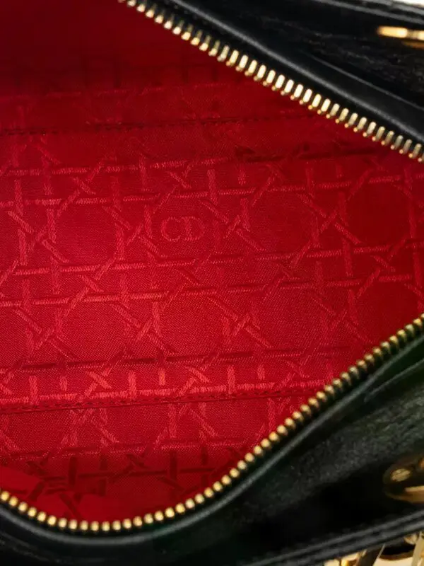 Dior 1997 Medium Lambskin Cannage Lady Satchel