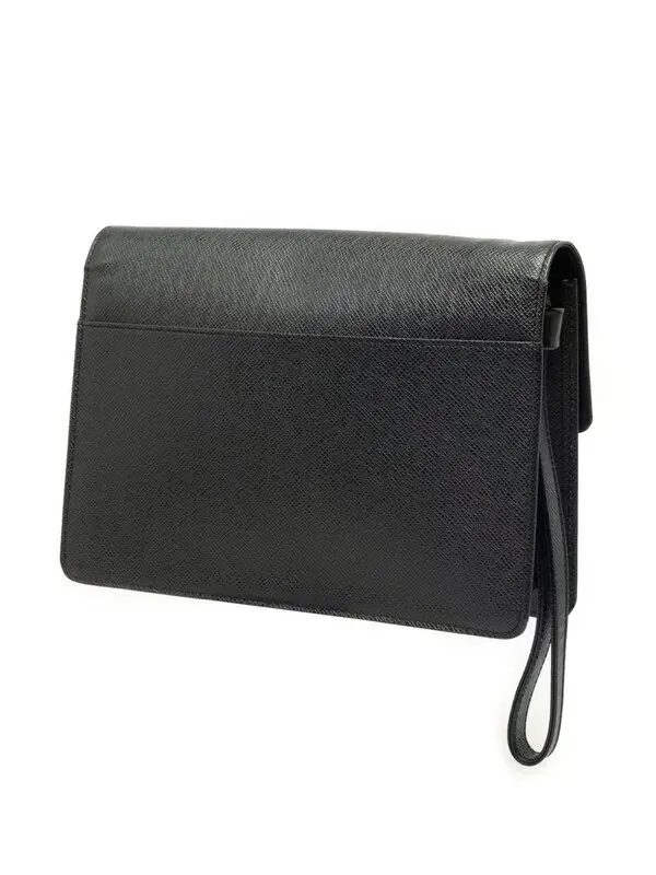 LOUIS VUITTON Taiga Leather Selenga Clutch Bag
