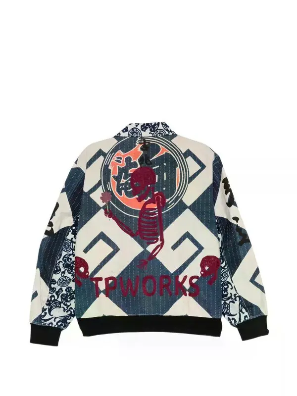 TP WORKS All-over Graphic Print Shirt Jacket