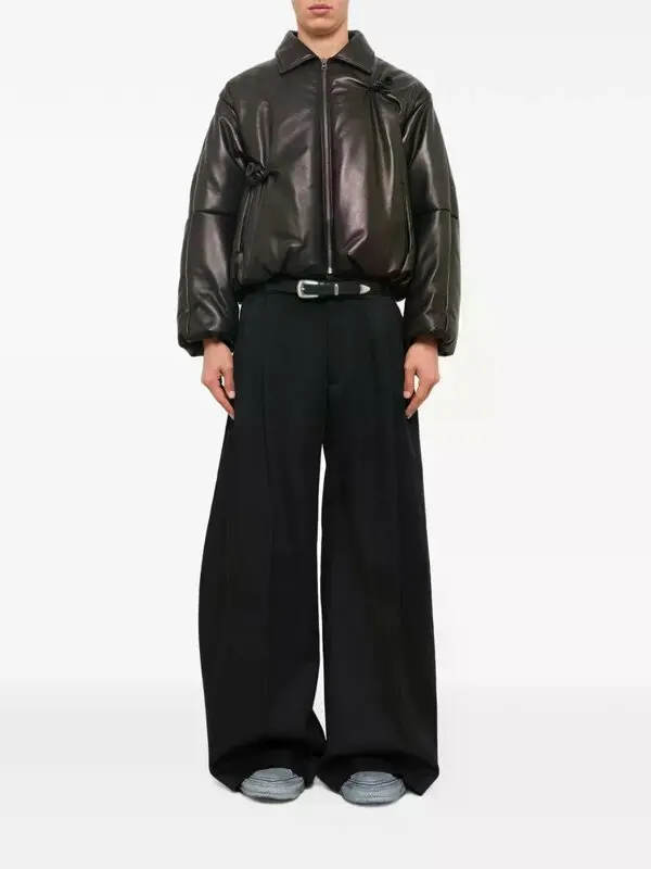 DOUBLET Inflated Balloon Leather Jacket - Black