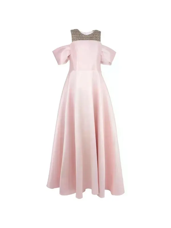 LOODYANA Embellished Off-shoulder Maxi Dress