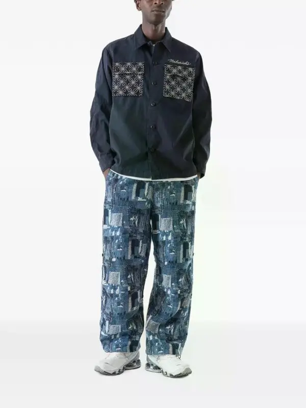MAHARISHI Sashiko Embroidered Ripstop Shirt