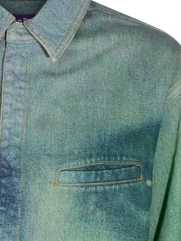 JEAN PAUL GAULTIER Graphic Print Denim Shirt