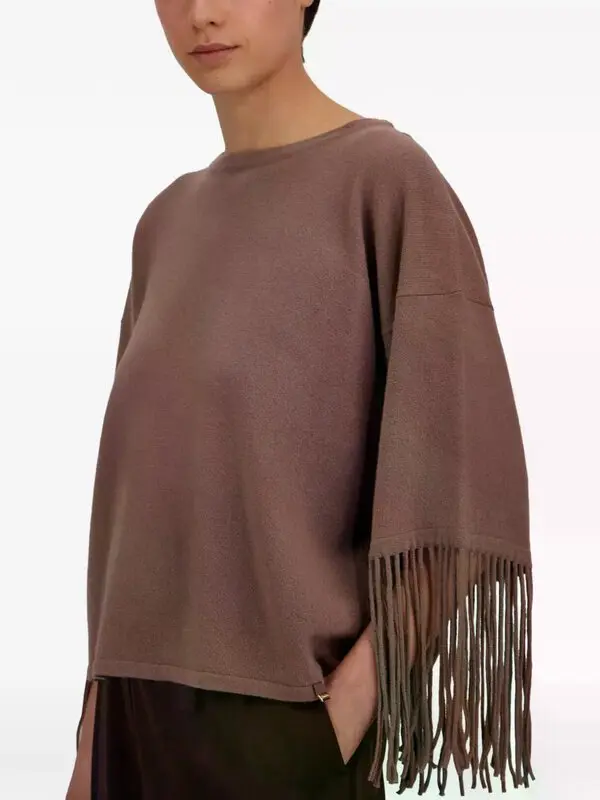 Herno Fringe-trim Stocking-stitch Sweater