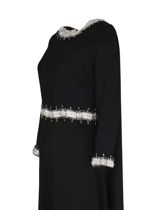 LOODYANA Hand-embroidered Cape-detail Jumpsuit