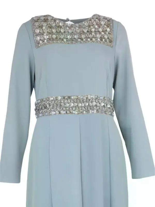LOODYANA Embellished Long Sleeve Maxi Dress