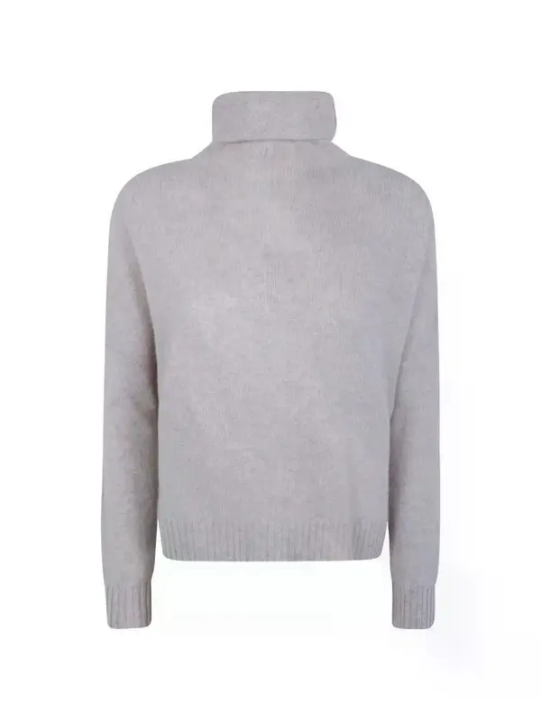 KUJTEN Cashmere Roll Neck Sweater - Neutrals