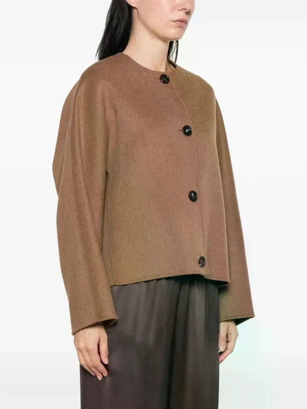 Max Mara Scarf-detail Button-up Jacket