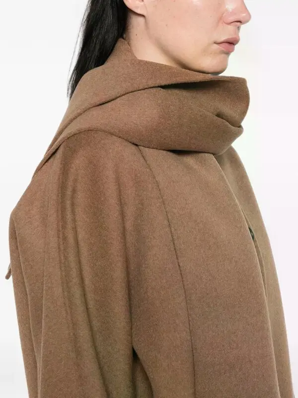 Max Mara Scarf-detail Button-up Jacket