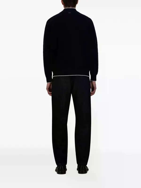Herno Bouclé Half-zip Sweater