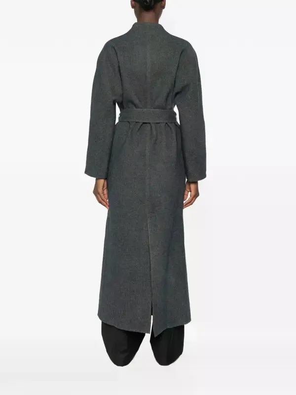 CORTANA Noon Belted Shawl-collar Oversized Coat