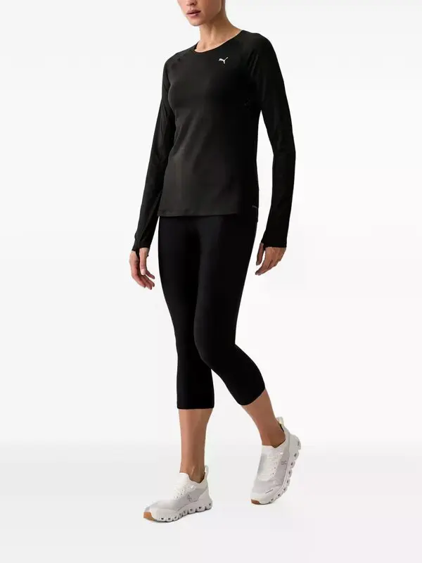 PUMA Run Cloudspun Logo-print Long Sleeve T-shirt