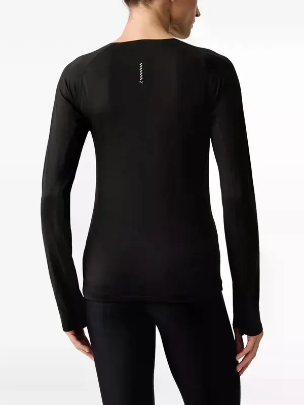 PUMA Run Cloudspun Logo-print Long Sleeve T-shirt