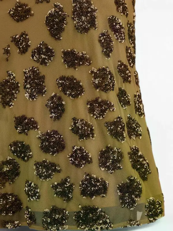 Herno Embellished Leopard Pattern Tank Top