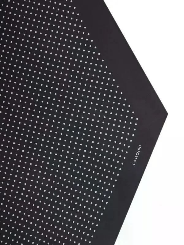 LARDINI Polka Dot-print Diamond Scarf - Black