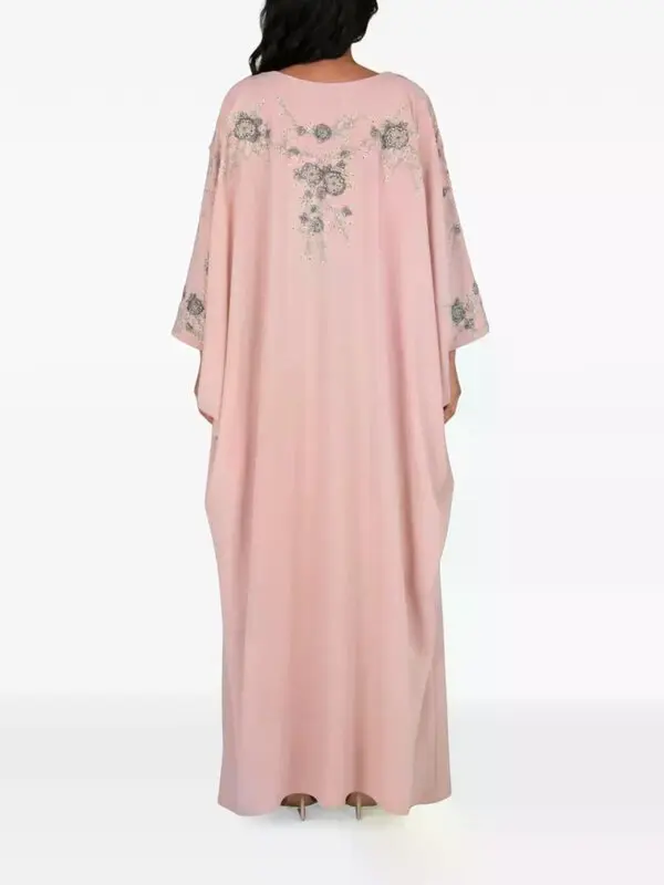 LOODYANA Embroidered Long-sleeve Maxi Dress