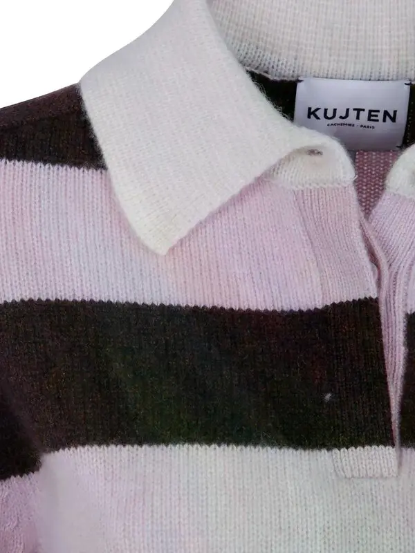 KUJTEN Striped Cashmere Sweater - Pink