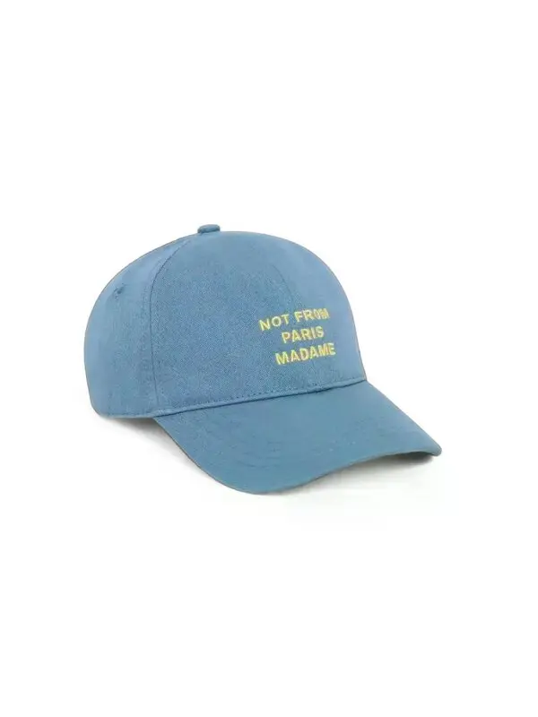 Drole De Monsieur Slogan-print Hat - Blue