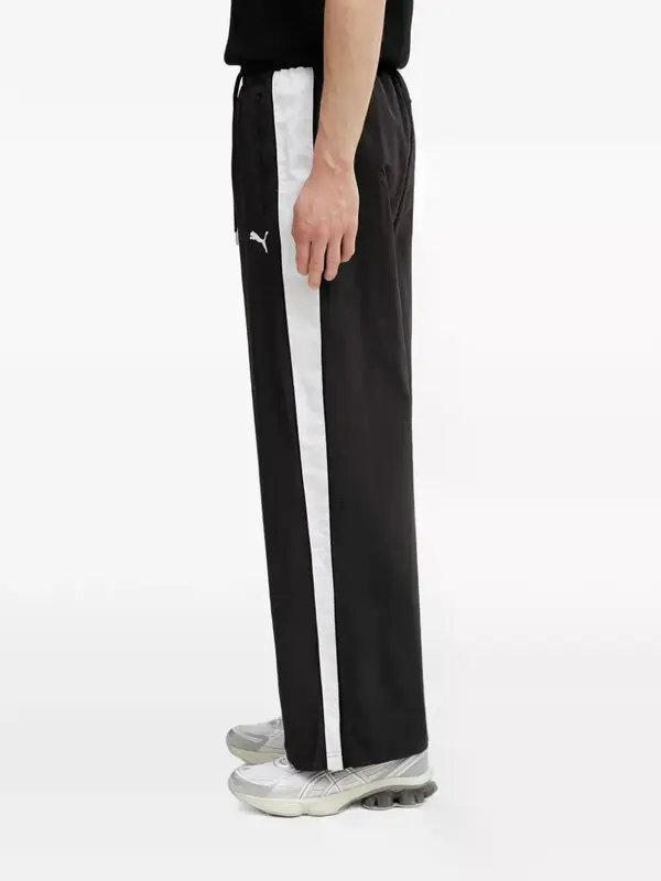 PUMA T7 Logo-print Side-stripe Track Pants