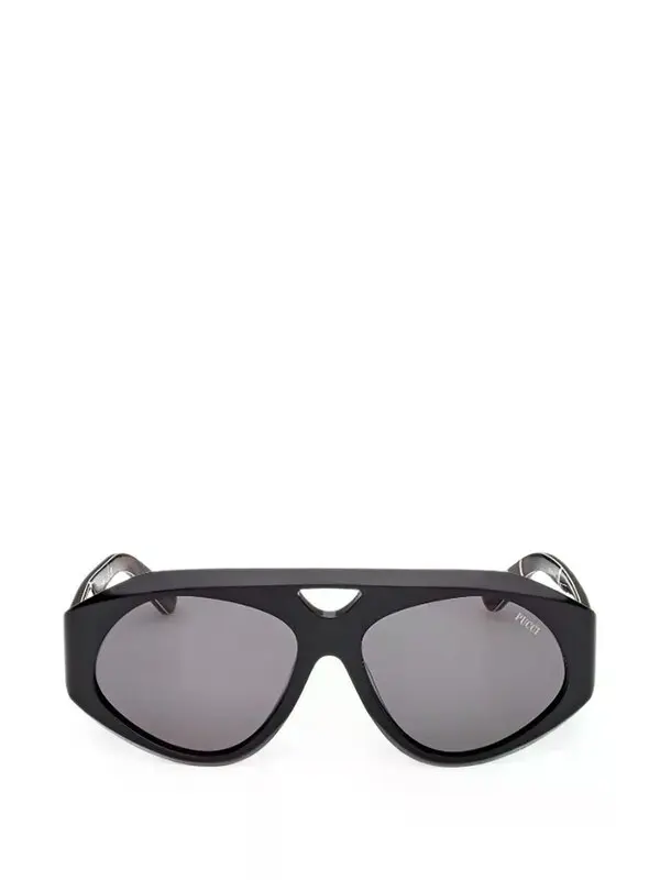 Emilio Pucci Navigator Sunglasses With Acetate Frame And Logo Detail
