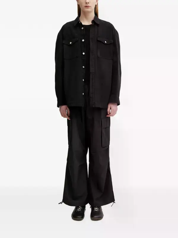 PUMA Logo-embroidered Wide-leg Cargo Pants