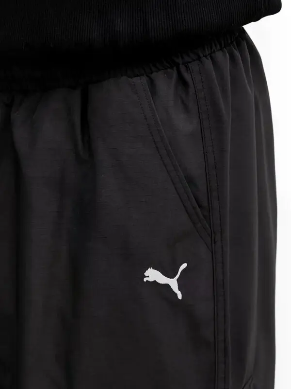 PUMA Logo-embroidered Wide-leg Cargo Pants