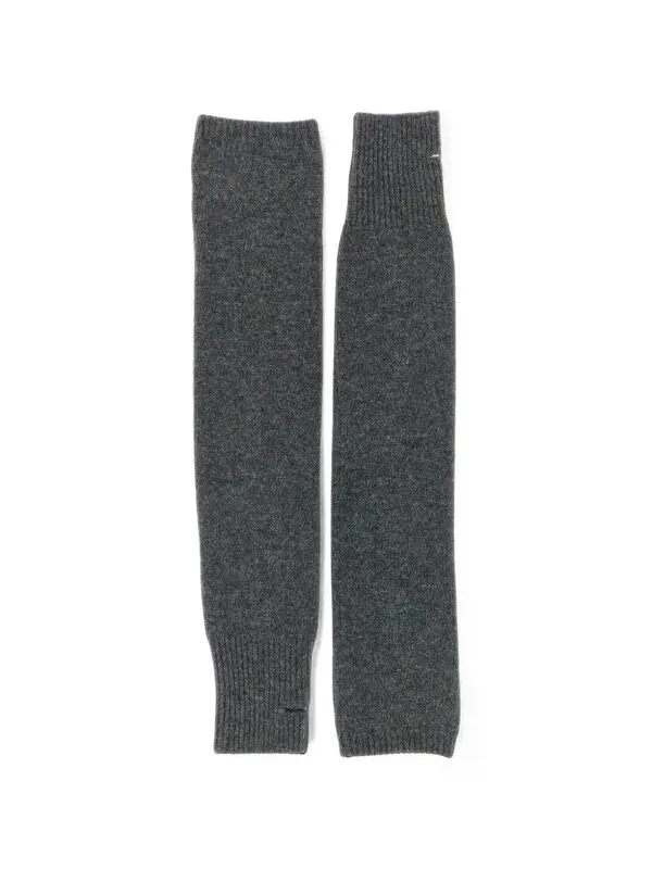 NUDE Ribbed-knit Arm Warmers - Grey