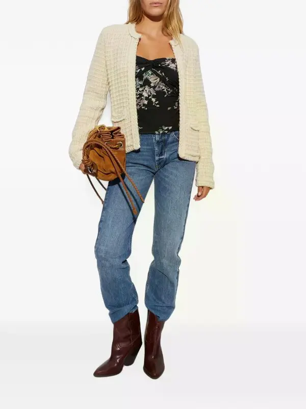 MARANT ETOILE Liese Ruched Floral Print Top