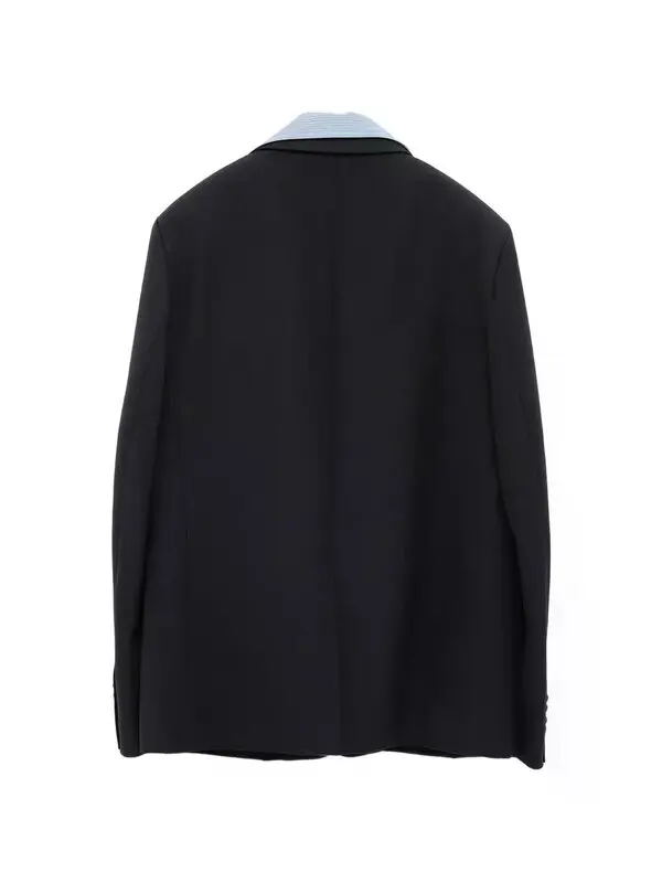 Balenciaga Hybrid Shirt Jacket In Dark Navy