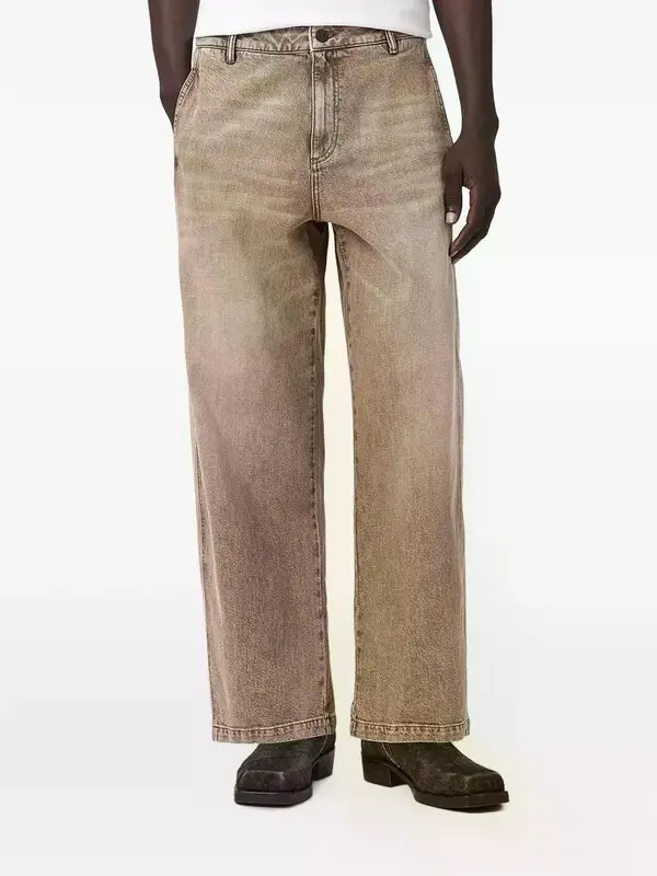 ALLSAINTS Raafi Washed Wide-leg Jeans