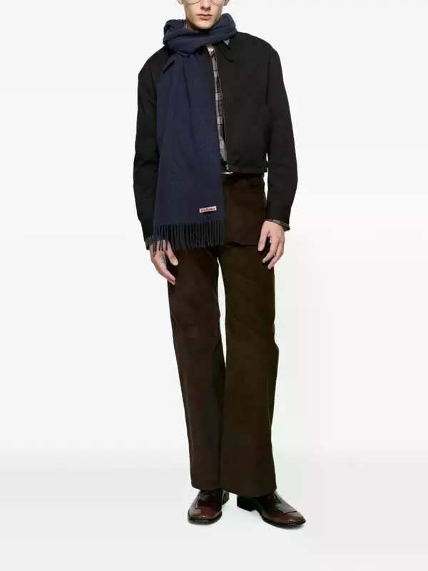 Acne Studios Fringe Wool Scarf Skinny