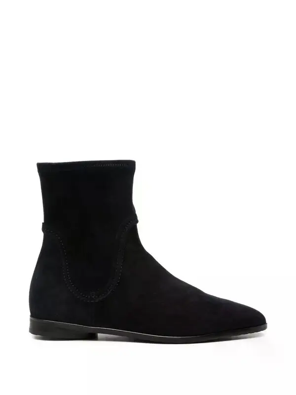 TRUMAN´S Truman's Suede Pointed-toe Ankle Boots - Blue