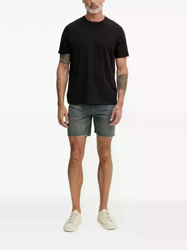 Armani Exchange Logo-embroidered T-shirt