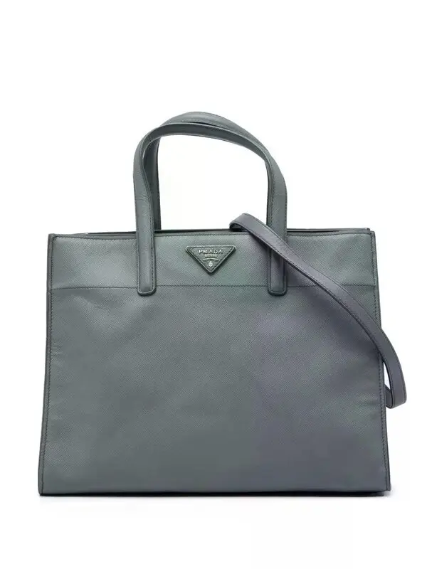 Prada Saffiano Soft Triple Pocket Tote