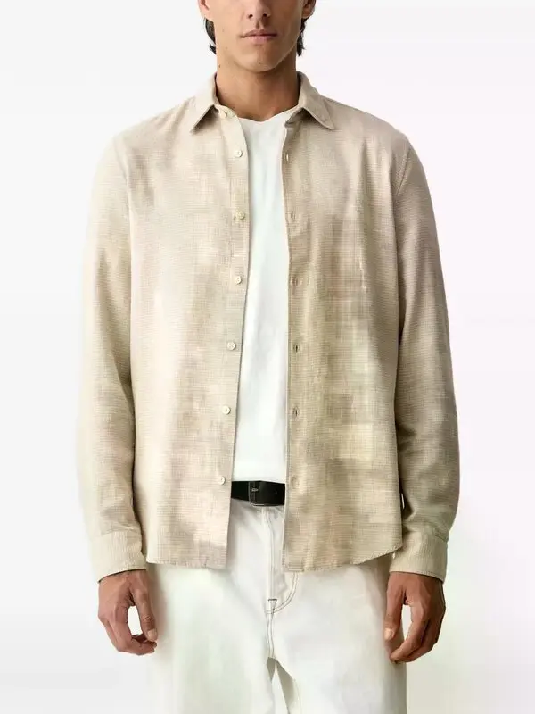 Marc O'polo Check-pattern Long-sleeve Shirt - Neutrals