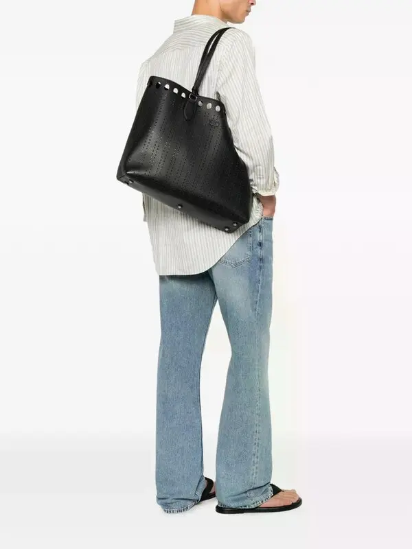 Valentino Garavani Medium Dottie Tote Bag - Black