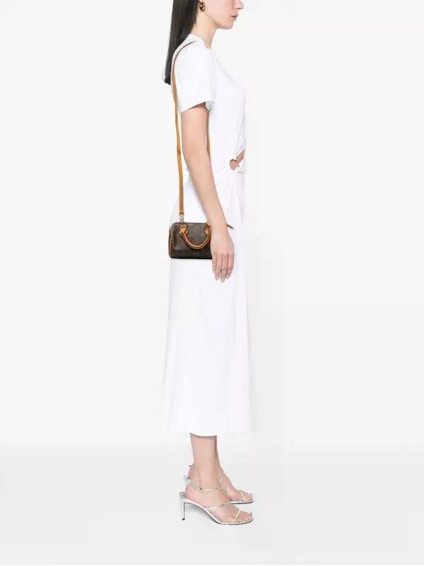 LOUIS VUITTON Monogram Nano Speedy Bandouliere Satchel
