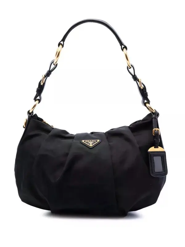 Prada 2013-2026 Tessuto Pleated Hobo Bag