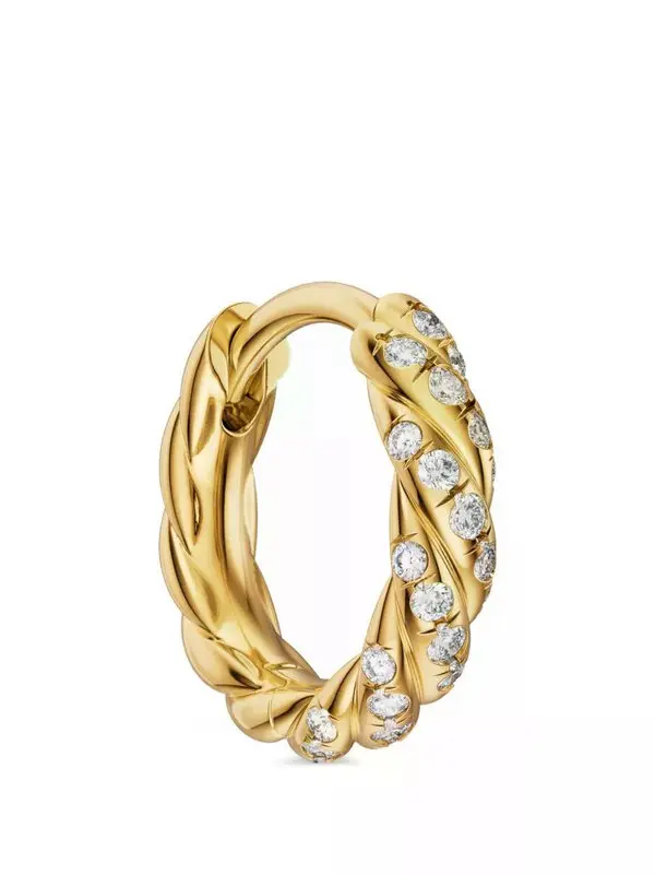 David Yurman Diamond Pavé Hoop Earrings