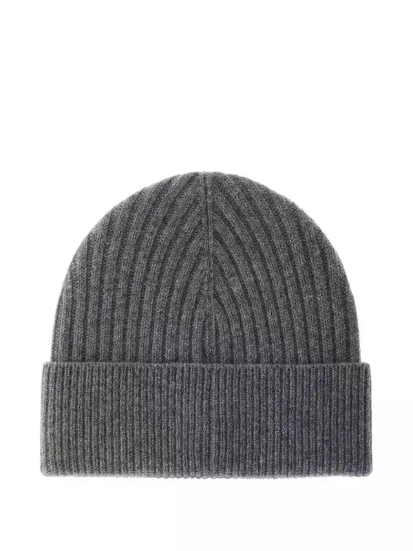 Herno Ribbed Wool Beanie Hat