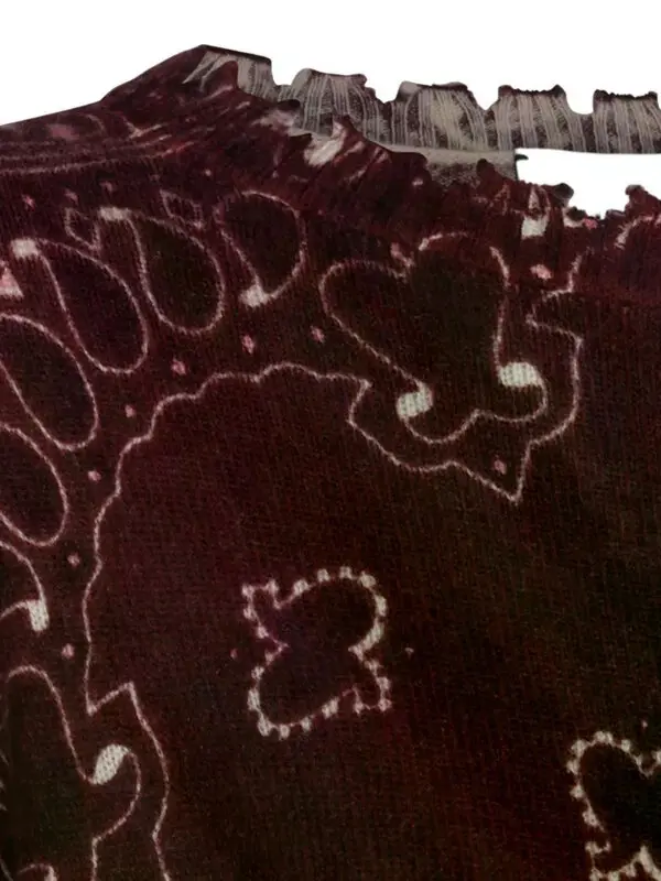 KUJTEN Paisley Print Cashmere Sweater