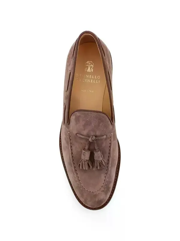 Brunello Cucinelli Suede Tassel Loafers