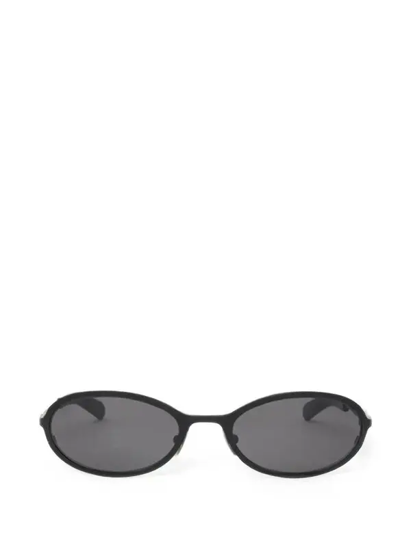 FLATLIST Cohen Oval-frame Sunglasses - Black