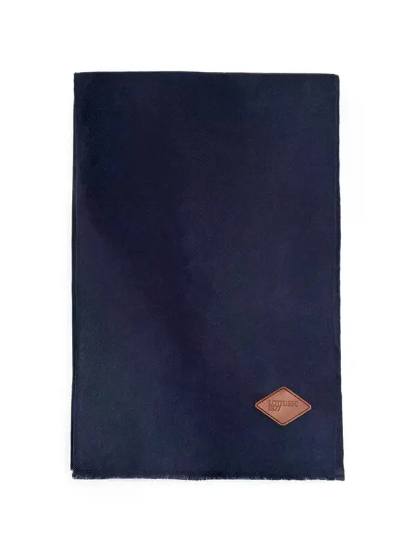 LOTTUSSE Logo-patch Scarf - Blue