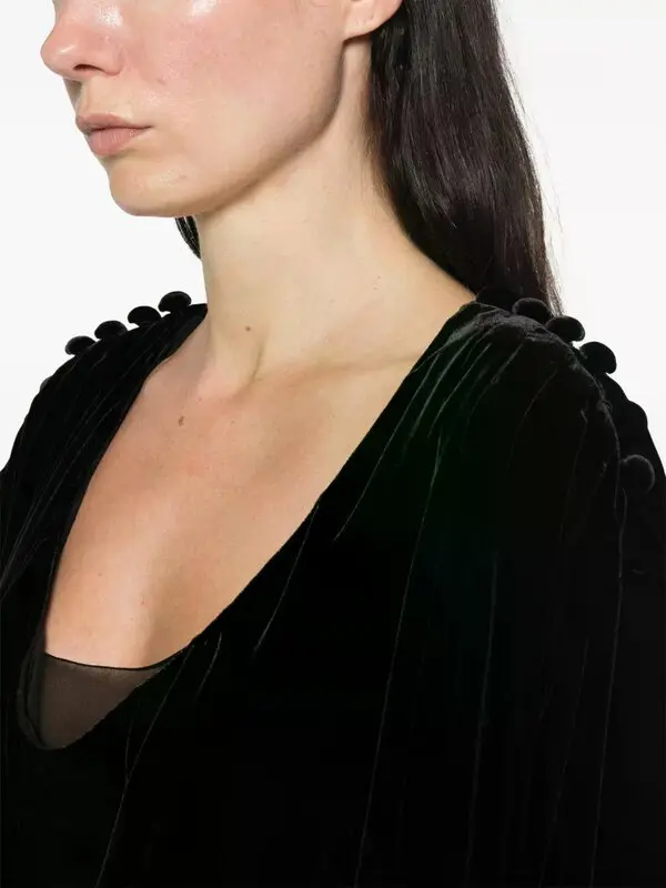 THE ROW Esteban Velvet Blouse