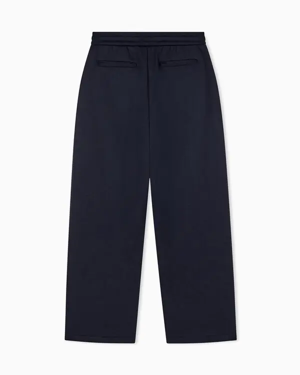 Armani Exchange Oversized Fit Trousers In Fleece