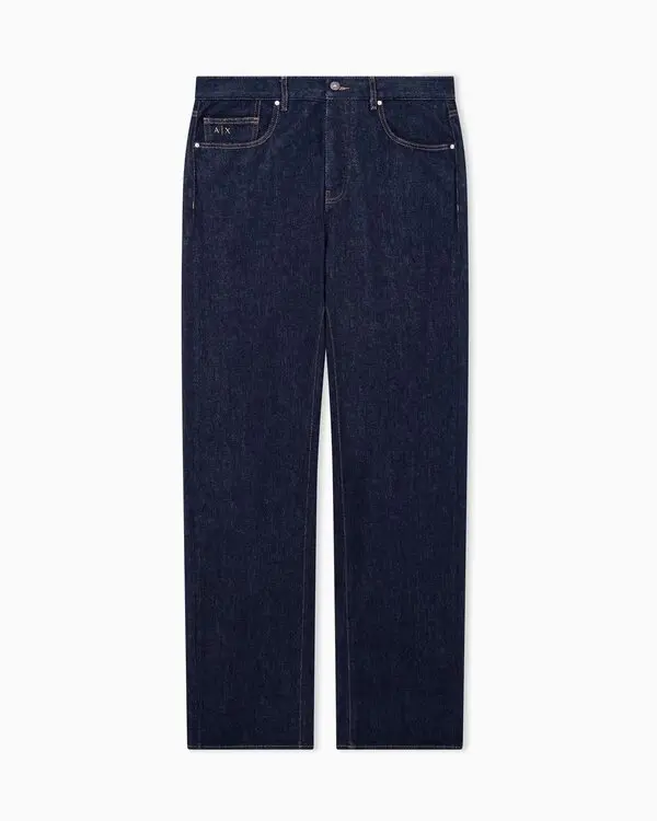 Armani Exchange Comfort Straight Fit 5-pocket Pant Stretch Cotton - Blue