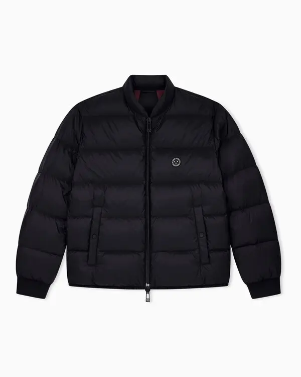 Armani Exchange Down Jacket In Nylon - Black