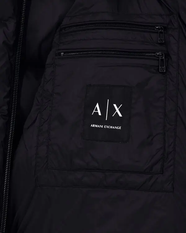Armani Exchange Down Jacket In Nylon